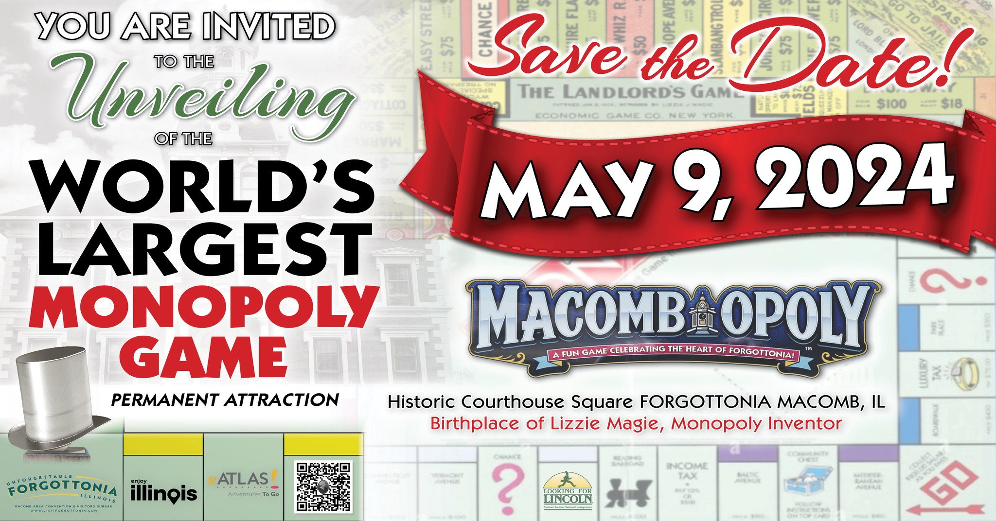 Największa na świecie gra Monopoly w Macomb w stanie Illinois